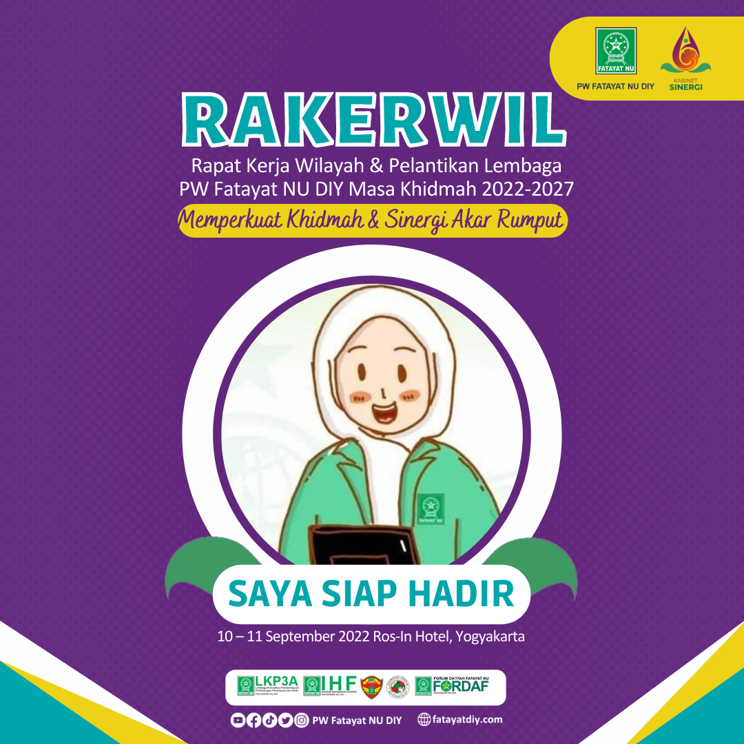 Twibbon RAKERWIL 2022 - Fatayat NU DIY